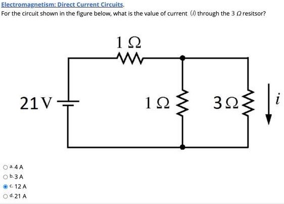 Solved Electromagnetism: Direct Current Circuits. For the | Chegg.com