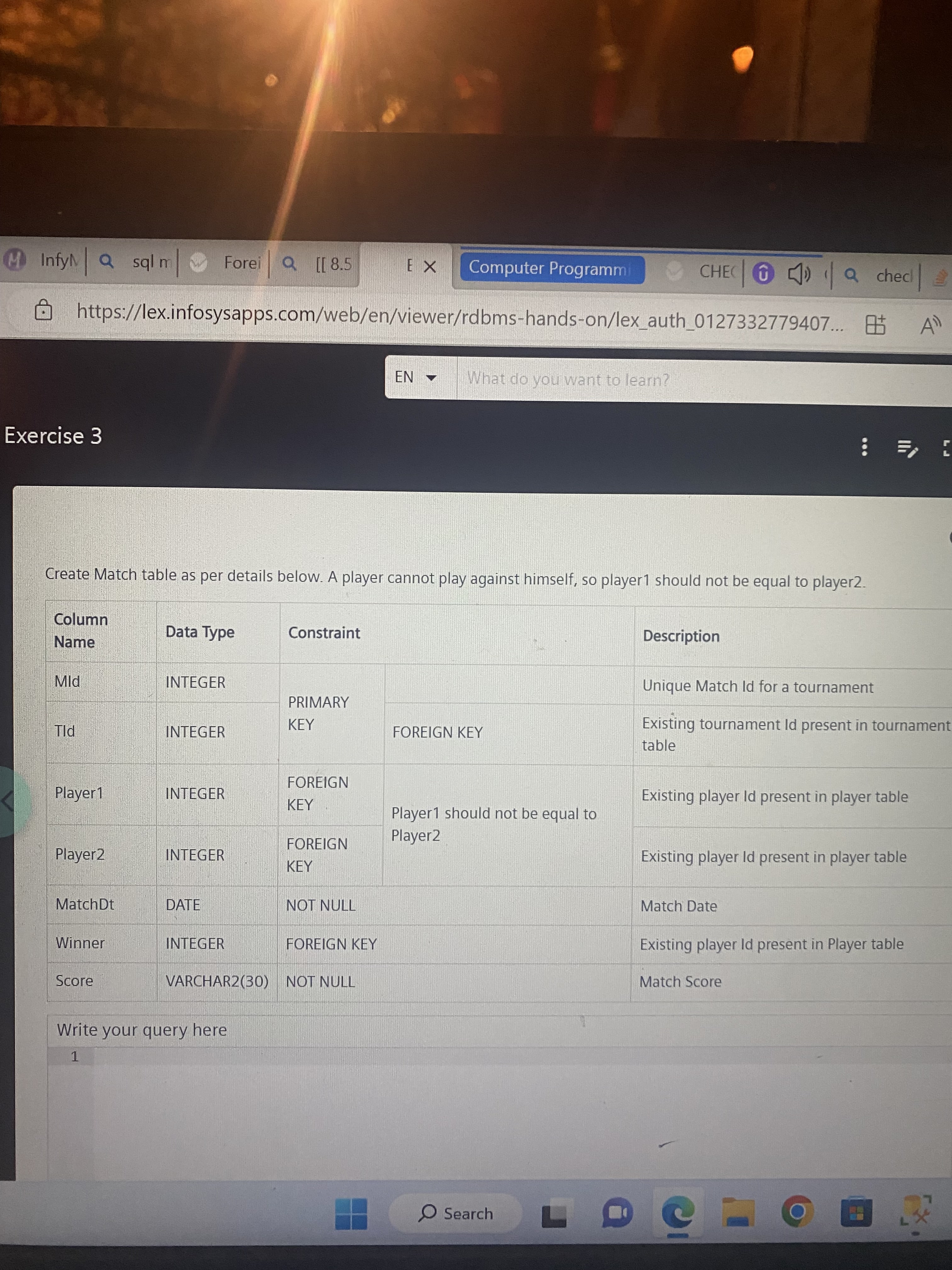 Solved EN - What do you want to learn? Exercise 3 Create | Chegg.com