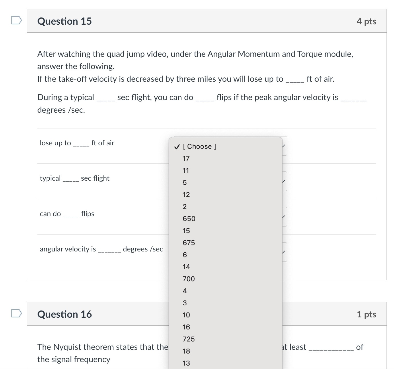 After watching the quad jump video, under the Angular | Chegg.com