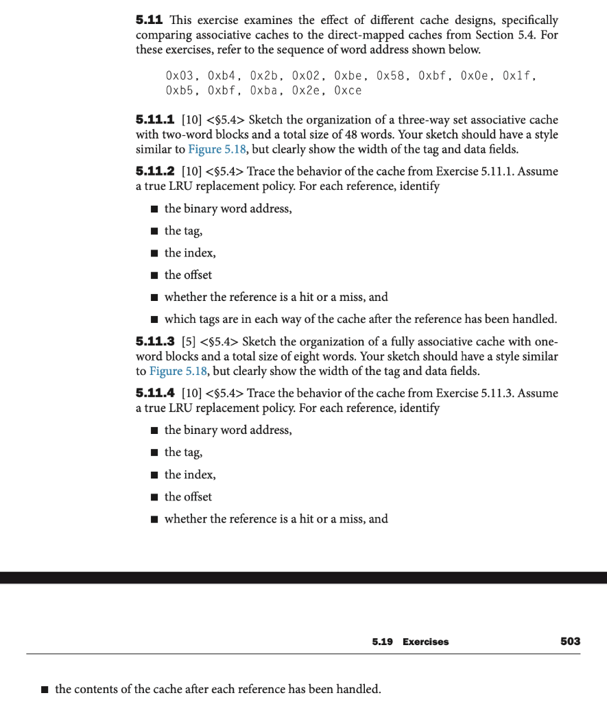 Solved 5.4 [15] Section 5.3 shows the typical method | Chegg.com