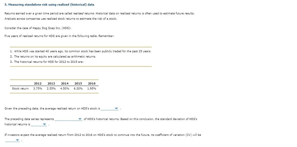 Solved 2nd blank . The preceding data series represents: the | Chegg.com