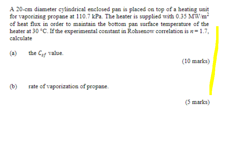 A 20-cm diameter cylindrical enclosed pan is placed | Chegg.com