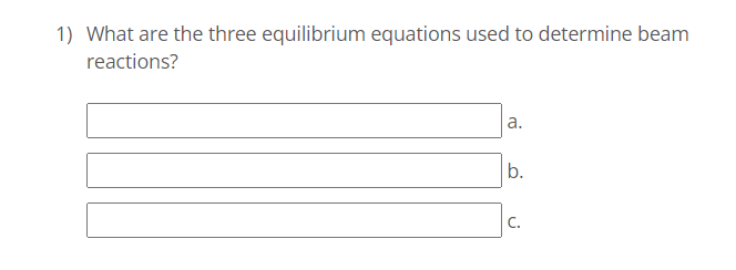 Solved 1) What are the three equilibrium equations used to | Chegg.com
