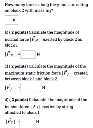 Solved Problem 4 (20 points) Two-block system is given | Chegg.com
