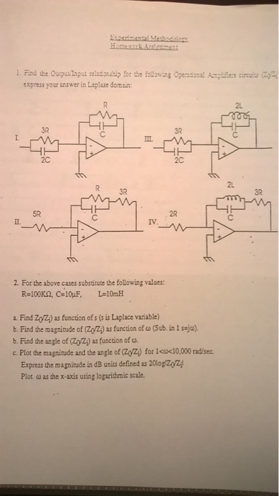 Solved Find the Output/Input relationship for the following | Chegg.com