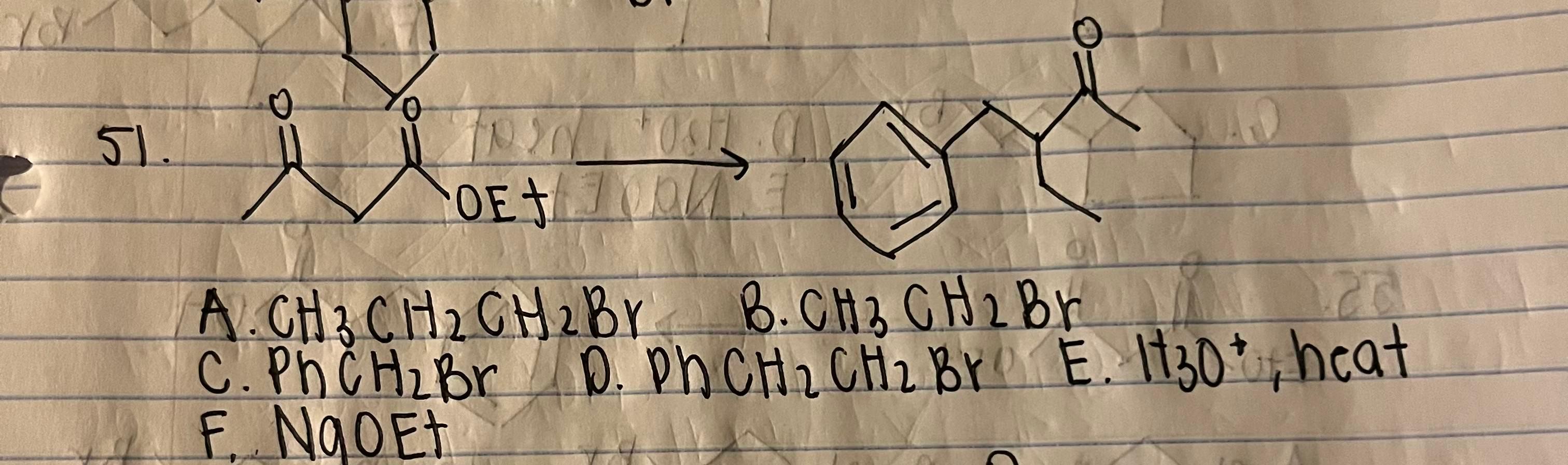 Solved A. Mg B.PCC or DMP C. 1)Br 2,PBr0;2)H2O D. 1)OCO2; 2) | Chegg.com