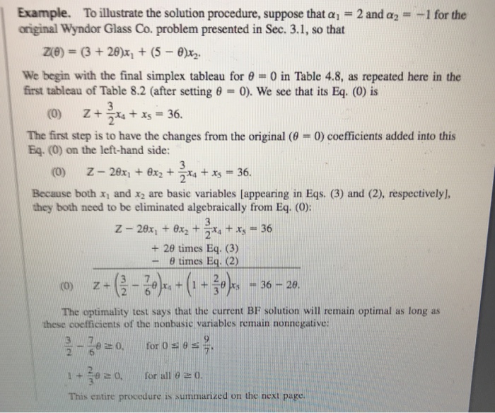 Solved Project description: Parametric programming Solve the | Chegg.com