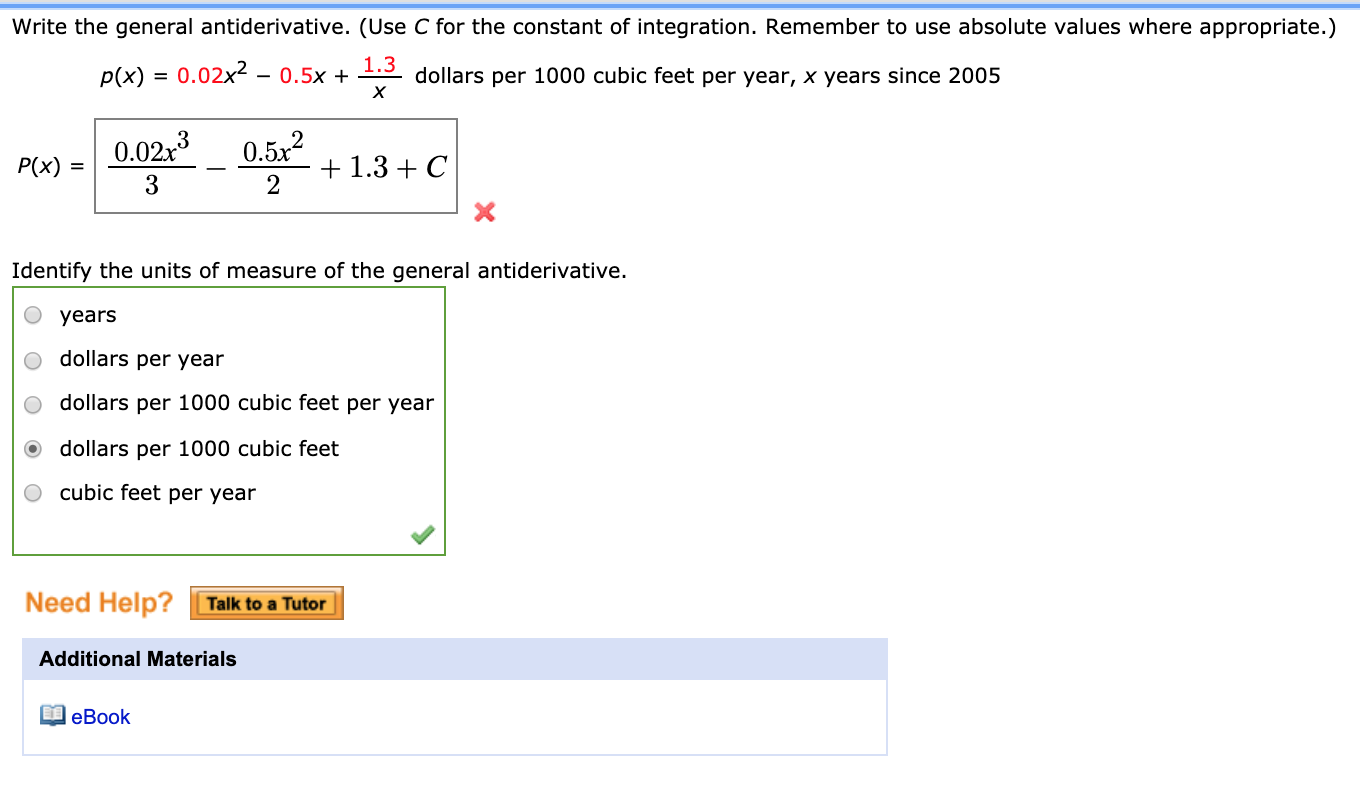 Solved Write The General Antiderivative Use C For The Chegg