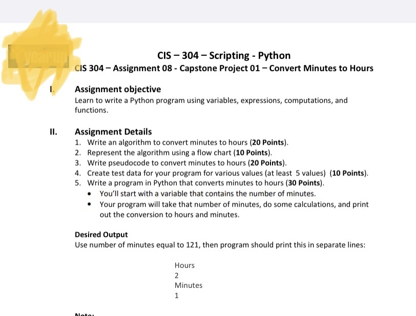 Solved CIS 304 - Assignment 08 - Capstone Project 01 - | Chegg.com