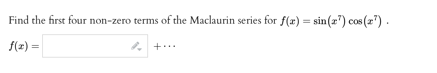 Solved If we have the following Maclaurin series what is | Chegg.com