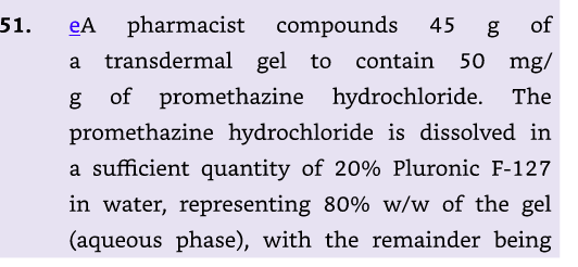 Solved 45. Tri-Est aqueous injection 18How many milliliters | Chegg.com