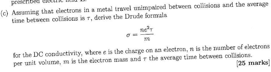 Solved prescribed erettic nerd D (c) Assuming that electrons | Chegg.com