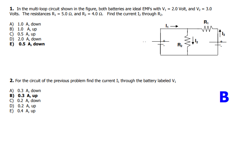 Solved 1. In the multi-loop circuit shown in the figure, | Chegg.com