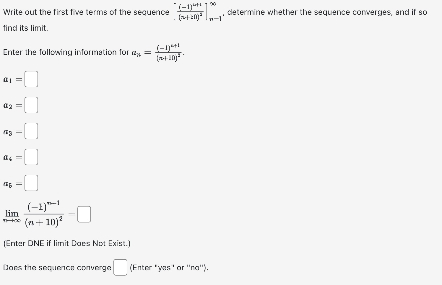 Solved Write out the first five terms of the sequence | Chegg.com