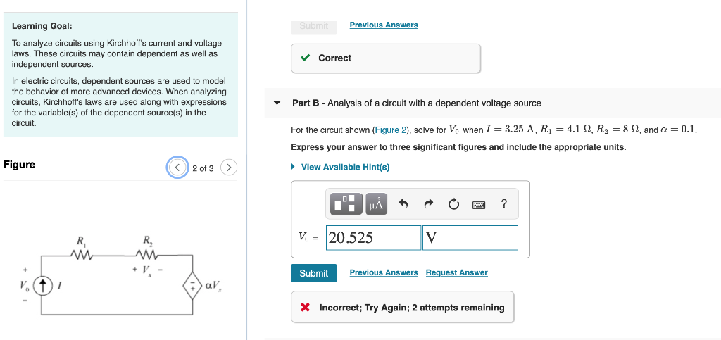 Solved Submit Previous Answers Correct Learning Goal: To | Chegg.com