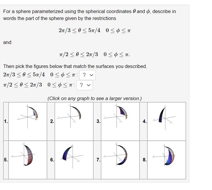 Solved For A Sphere Parameterized Using The Spherical