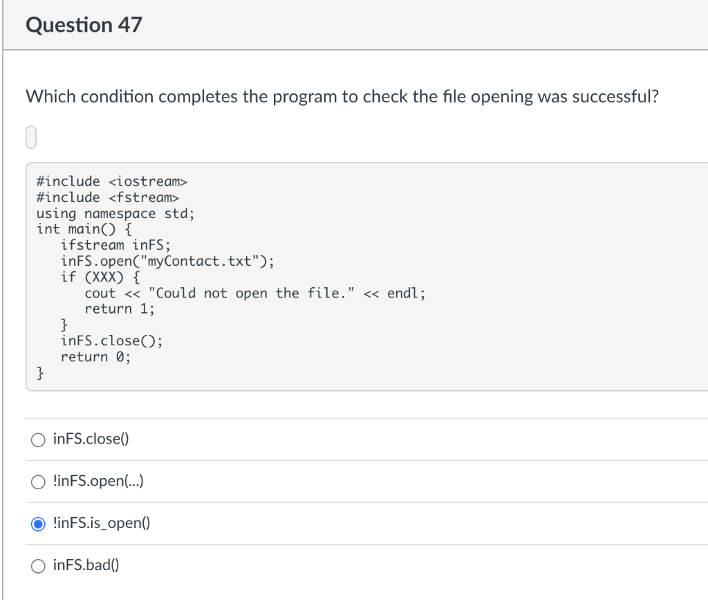 Solved Question 61 Which XXX will result in a destructor | Chegg.com