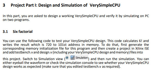 3 Project Part I: Design and Simulation of | Chegg.com