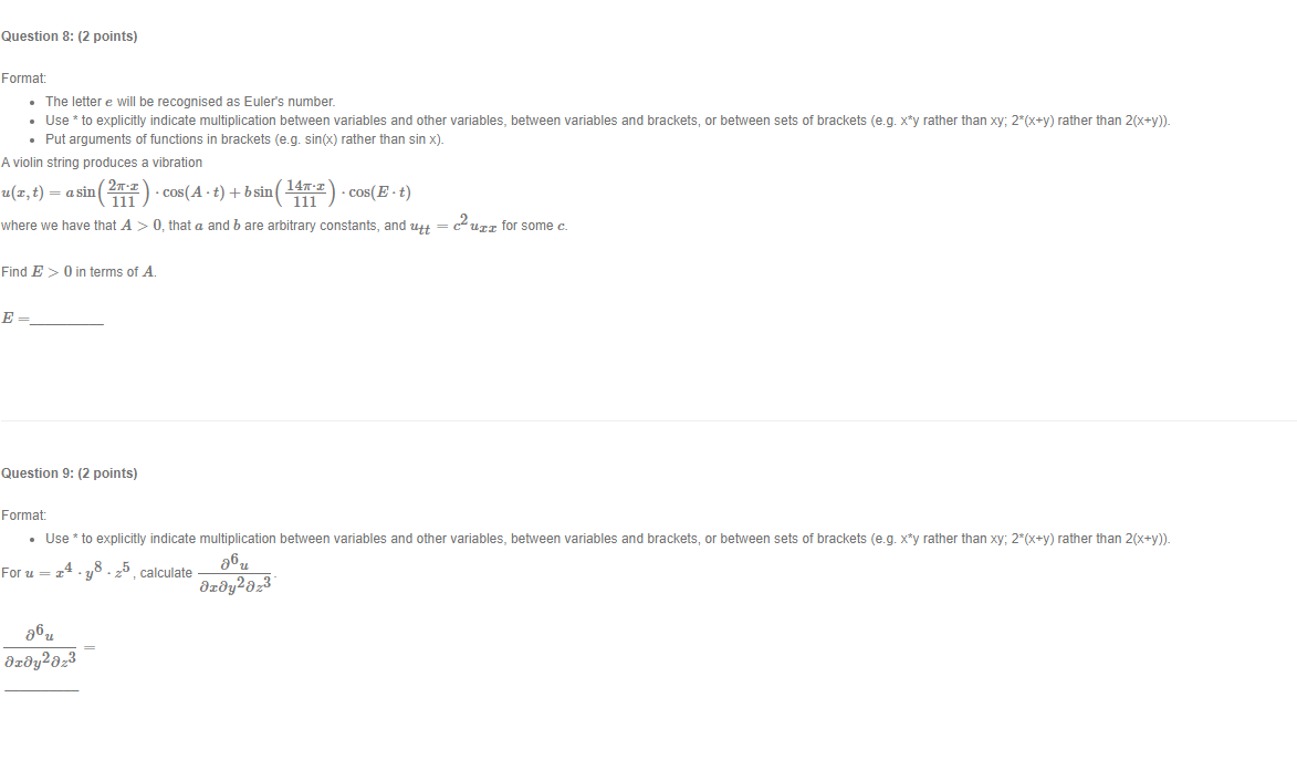 Solved Question 5: (4 points) Decide whether following | Chegg.com