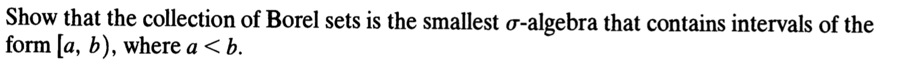 Solved Show that the collection of Borel sets is the | Chegg.com