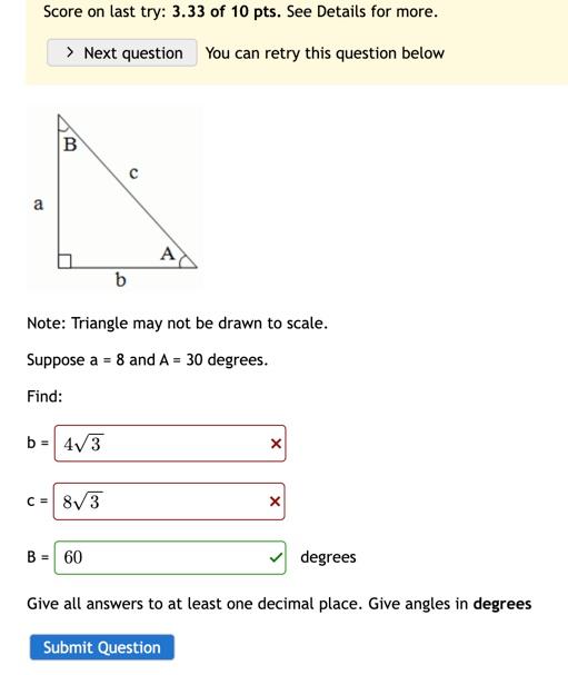 Solved Score on last try: 3.33 of 10 pts. See Details for | Chegg.com