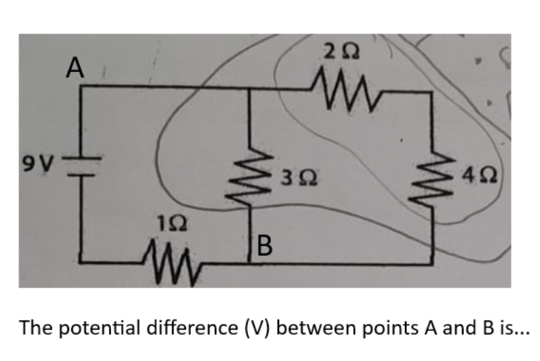 Solved The potential difference \\( (\\mathrm{V}) \\) | Chegg.com
