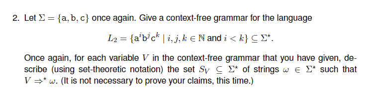 Solved Context Free Grammar Question Note that | Chegg.com