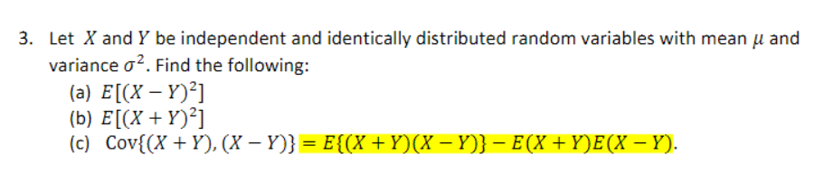 Solved Let X and Y be independent and identically | Chegg.com