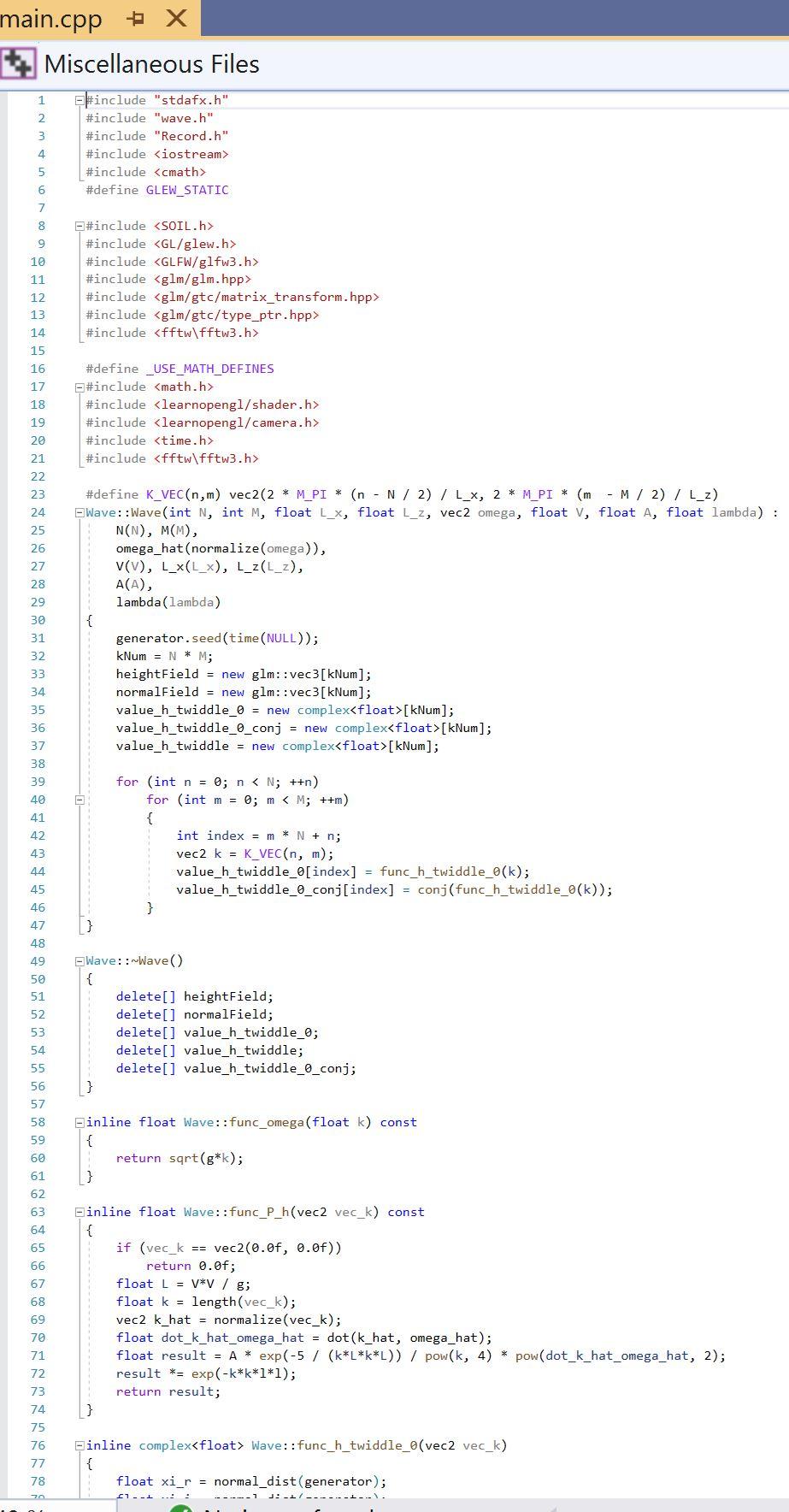 Solved All of this pic is the main.cpp to my project, below | Chegg.com