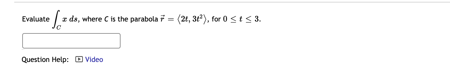 Solved Calculate a scalar line integral along a curve | Chegg.com