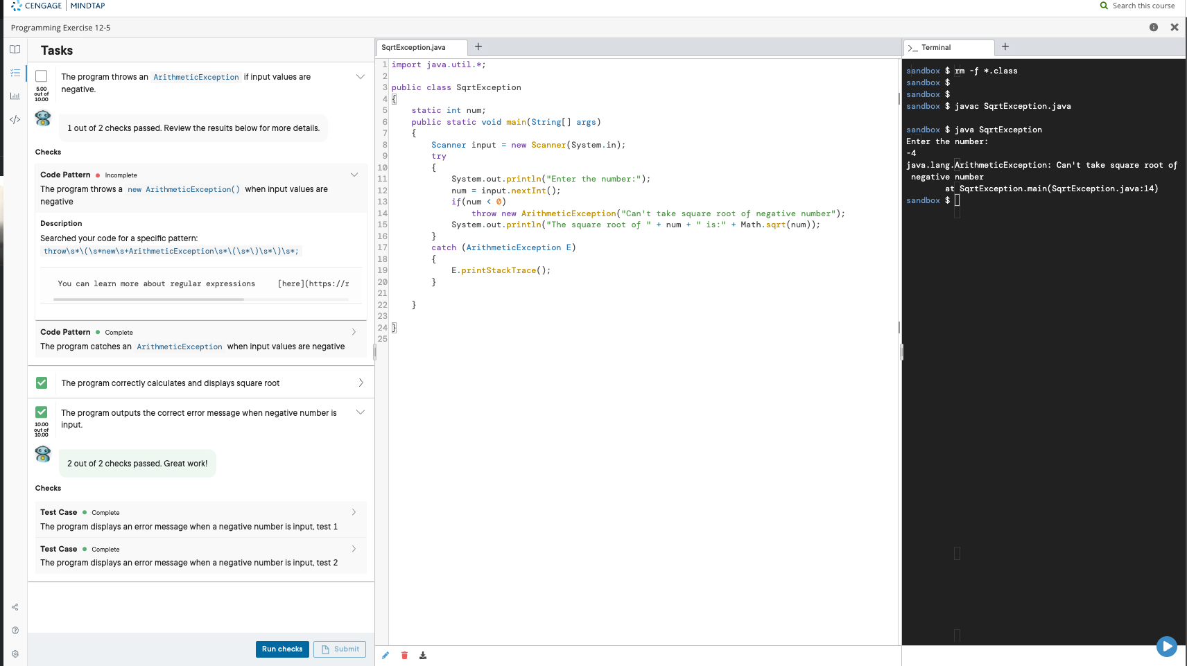 Solved Can you help me fix this code? The feedback I am | Chegg.com