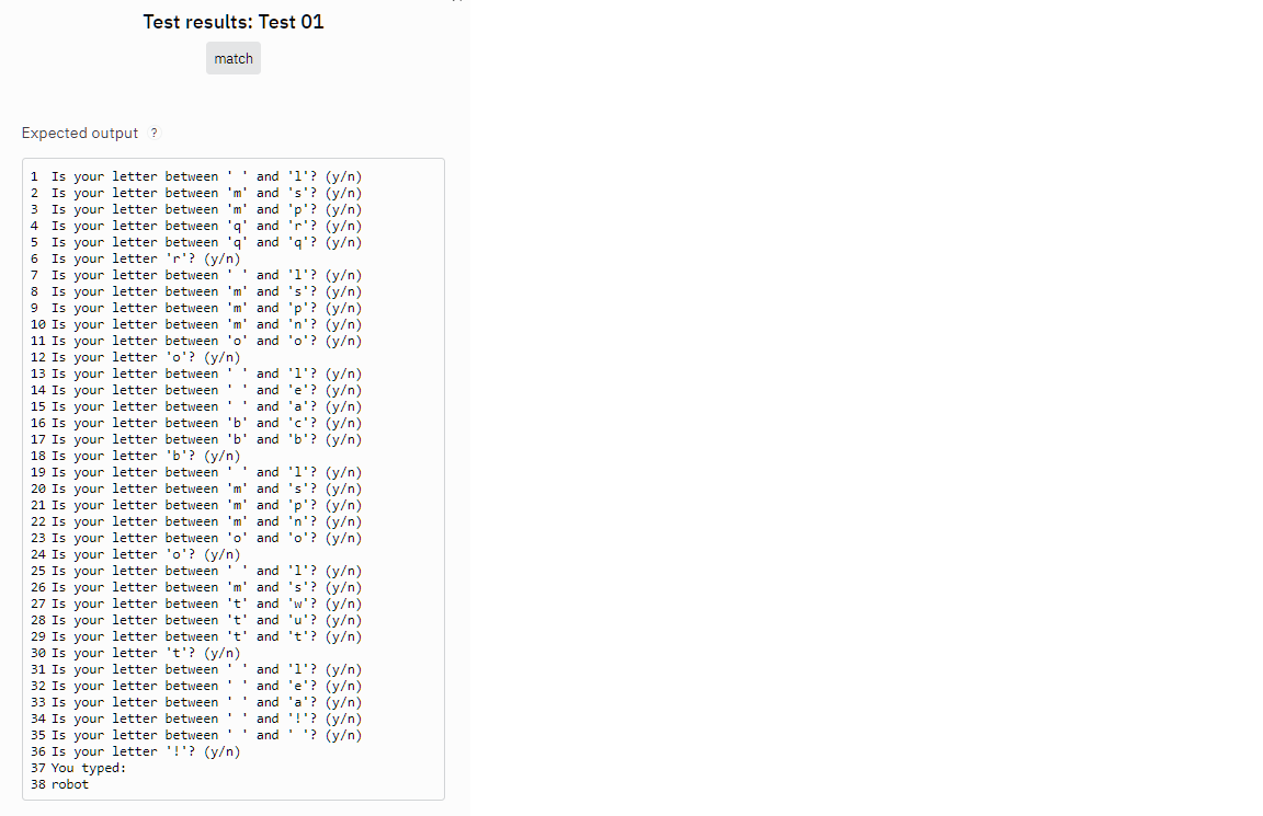 Solved Implement a binary search typing program. Repeatedly | Chegg.com