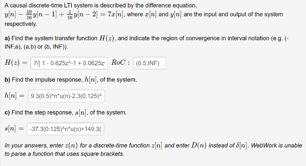 Solved A causal discrete-time LTI system is described by the | Chegg.com