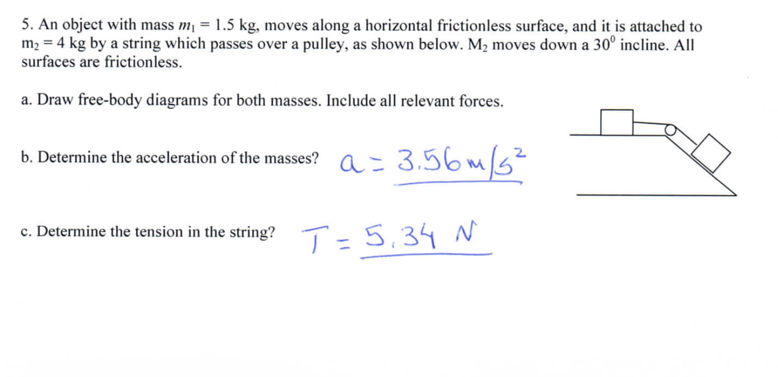 Solved 5. An object with mass m1=1.5 kg, moves along a | Chegg.com