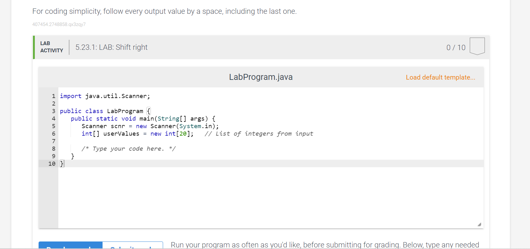 Solved 5.23 LAB: Shift right Write a program that reads a | Chegg.com