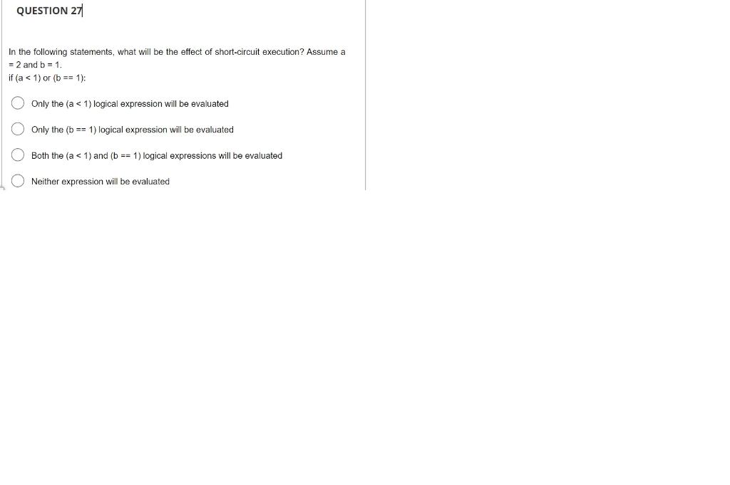 Solved In the following statements, what will be the effect | Chegg.com