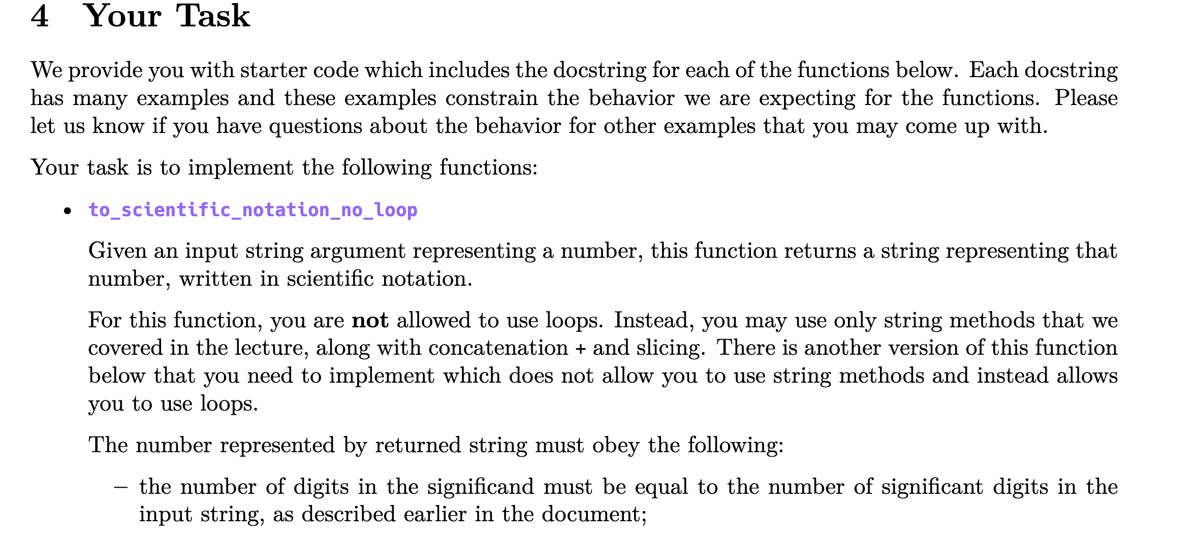 Solved Your Task there must be ﻿a decimal point;there must | Chegg.com