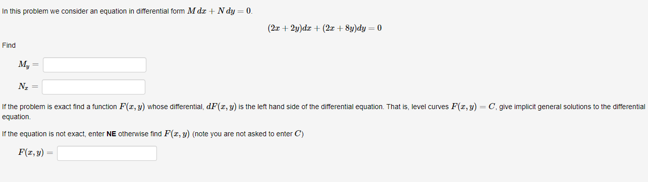 Solved In this problem we consider an equation in | Chegg.com