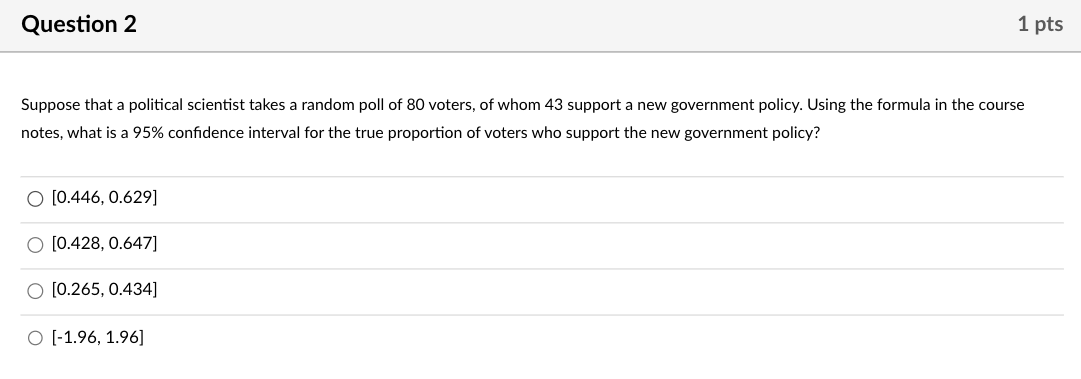 Solved Suppose that a political scientist takes a random | Chegg.com