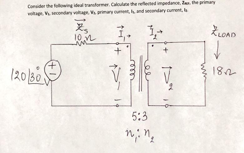 Solved Consider the following ideal transformer. Calculate | Chegg.com Solved Consider the following ideal transformer. Calculate | Chegg.com