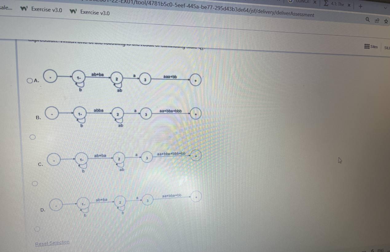 Solved Kleene's theorem should be used to find a regular | Chegg.com