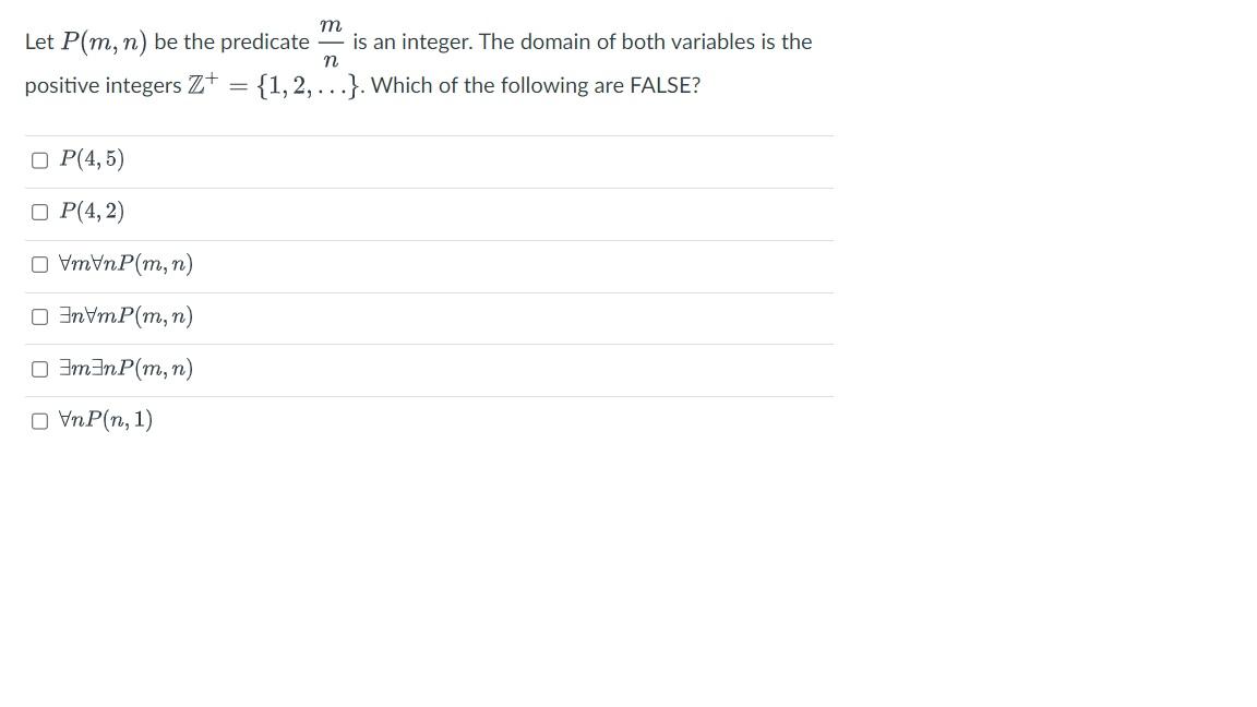 Solved Let P(x,y,z) be the predicate x+y | Chegg.com