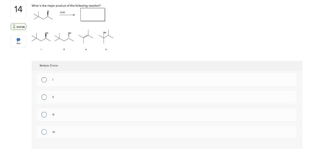 Solved What is the major organic product of the following | Chegg.com