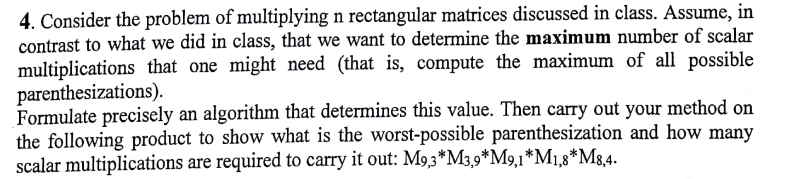 Solved Please solve this by hand, not coding(Pseudo Code is | Chegg.com