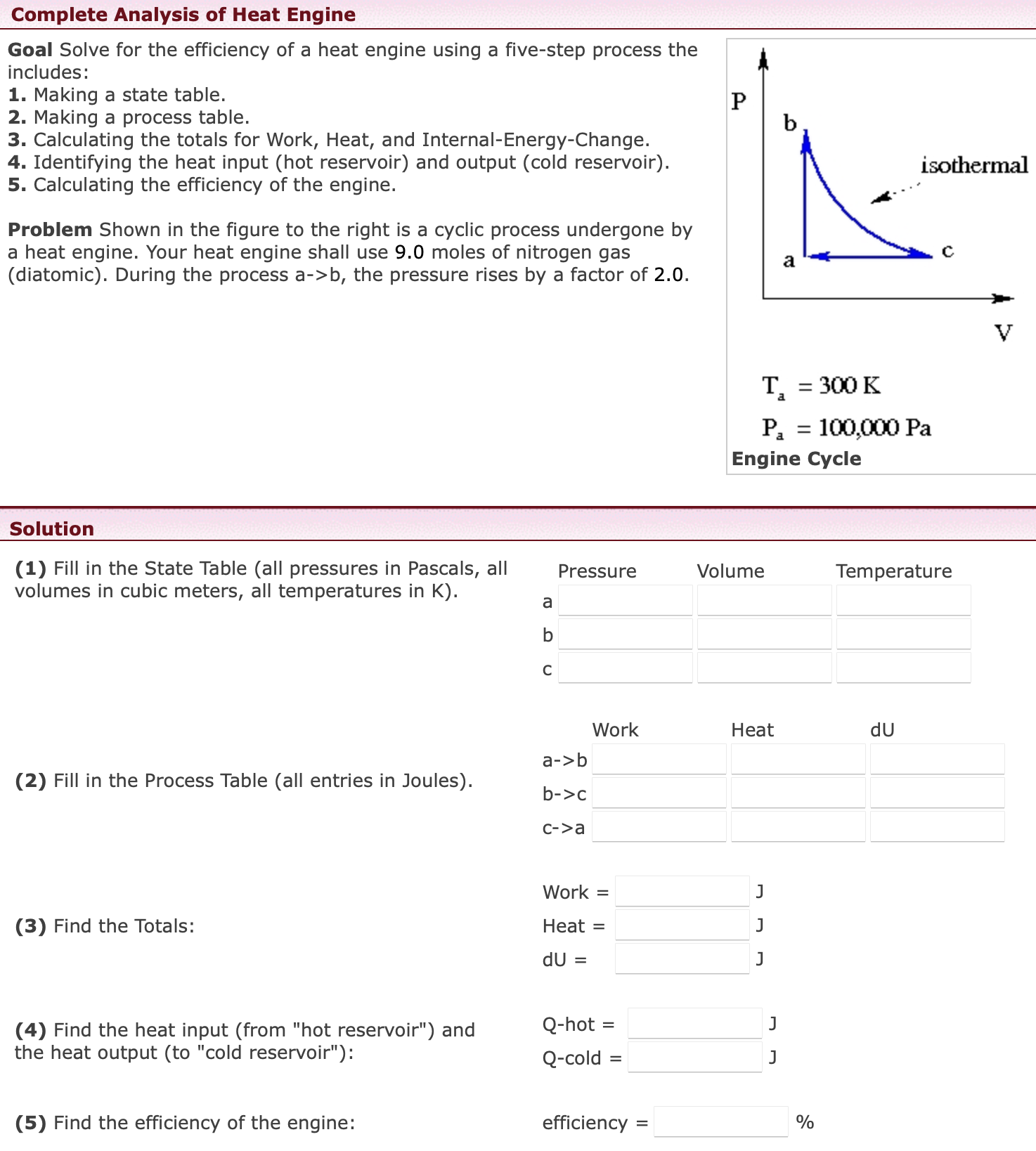 Complete Analysis of a Refrigerator Goal Solve for | Chegg.com