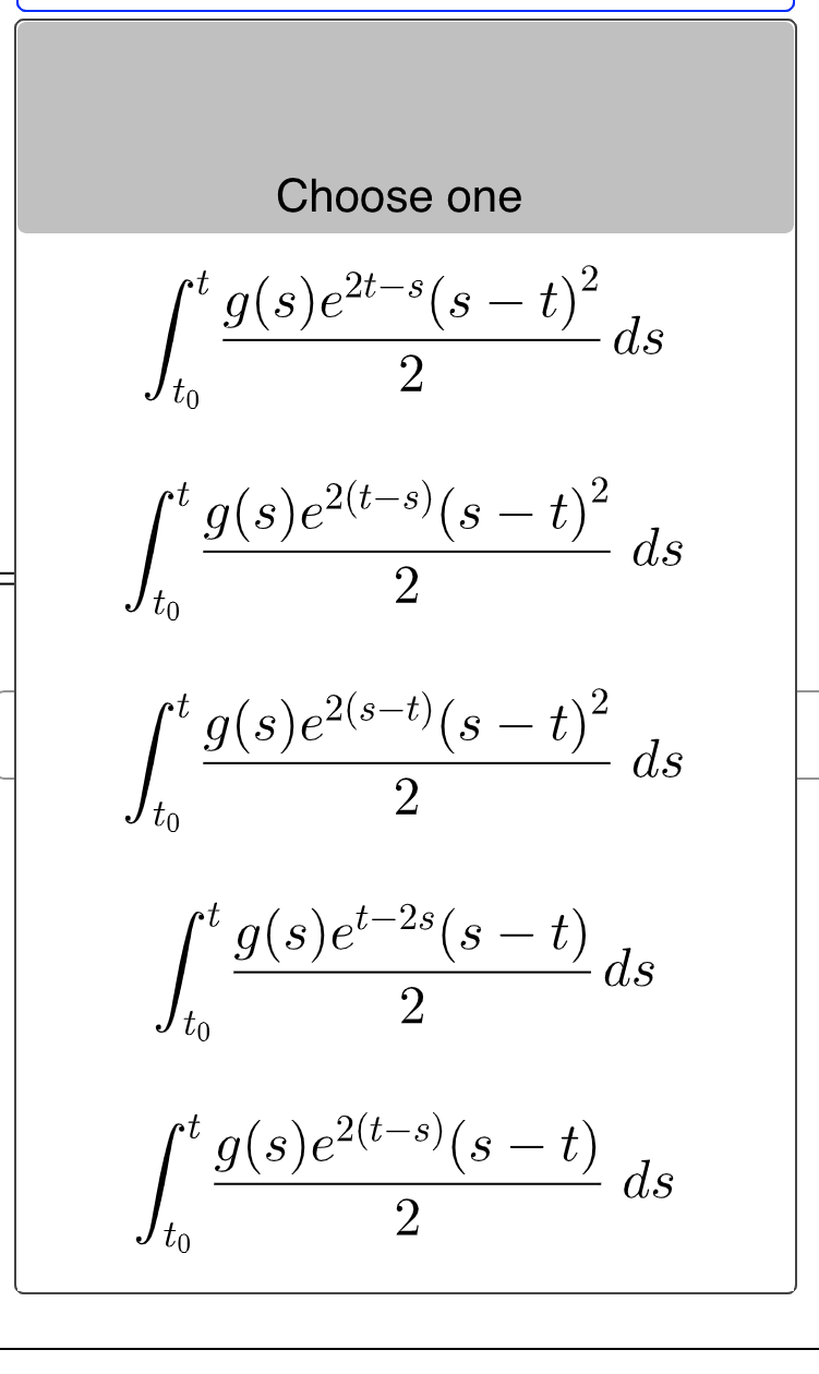 Solved Find a formula involving integrals for a particular | Chegg.com