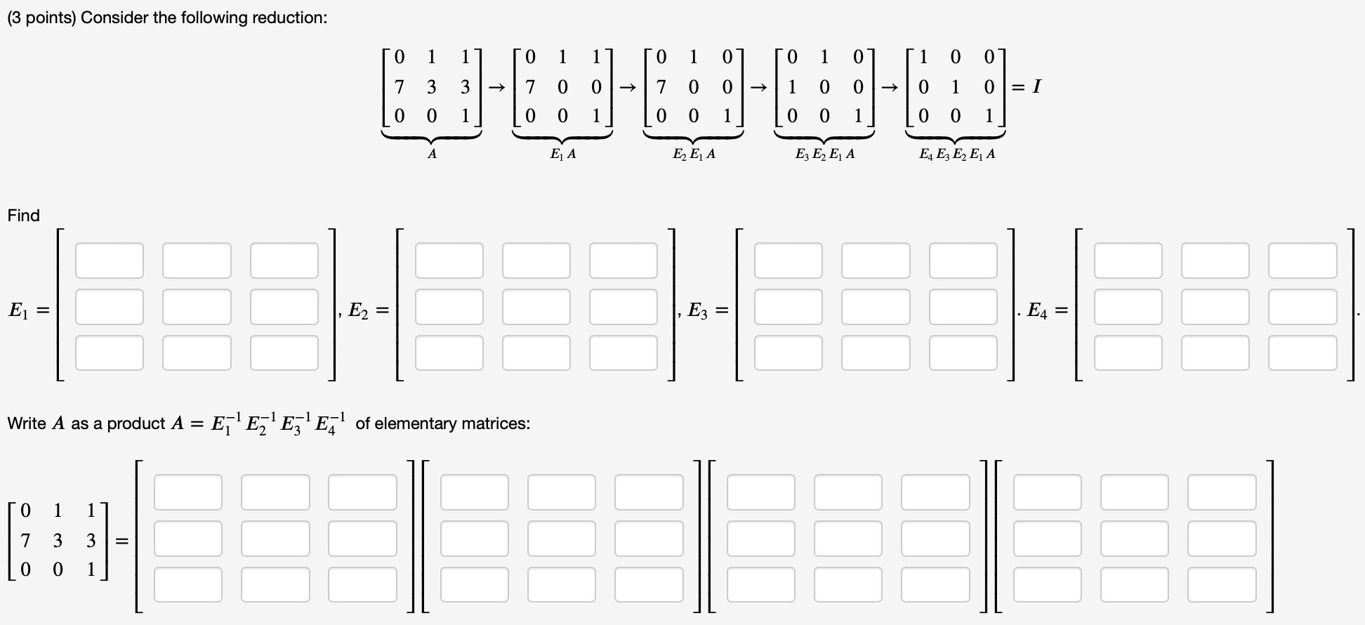 Solved ( 3 points) Consider the following reduction: | Chegg.com