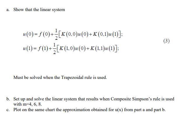 Solved Problem 5: (Numerical Integration) Given: +(x) = | Chegg.com