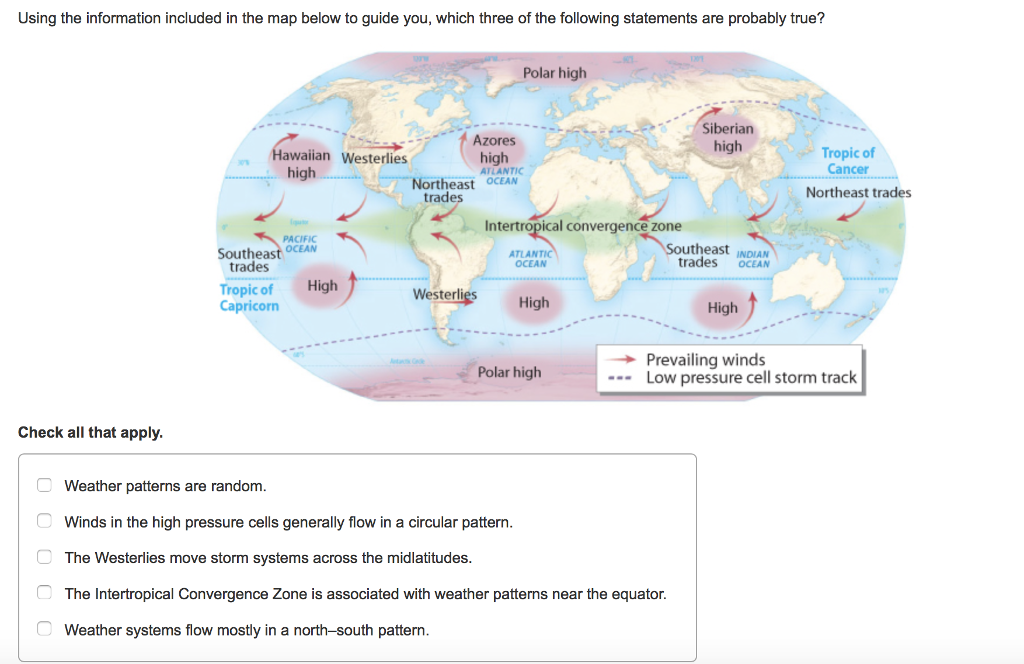 Solved Using the information included in the map below to | Chegg.com
