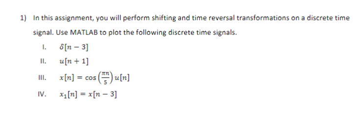 Solved 1) In this assignment, you will perform shifting and | Chegg.com